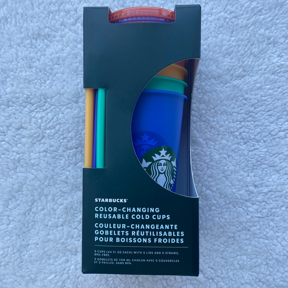 Starbucks Color Changing Cups Set Of 5 Summer 2020 - Gem